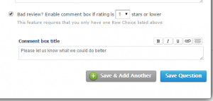 Bad review? Ask why right in the survey! | QuestionPro