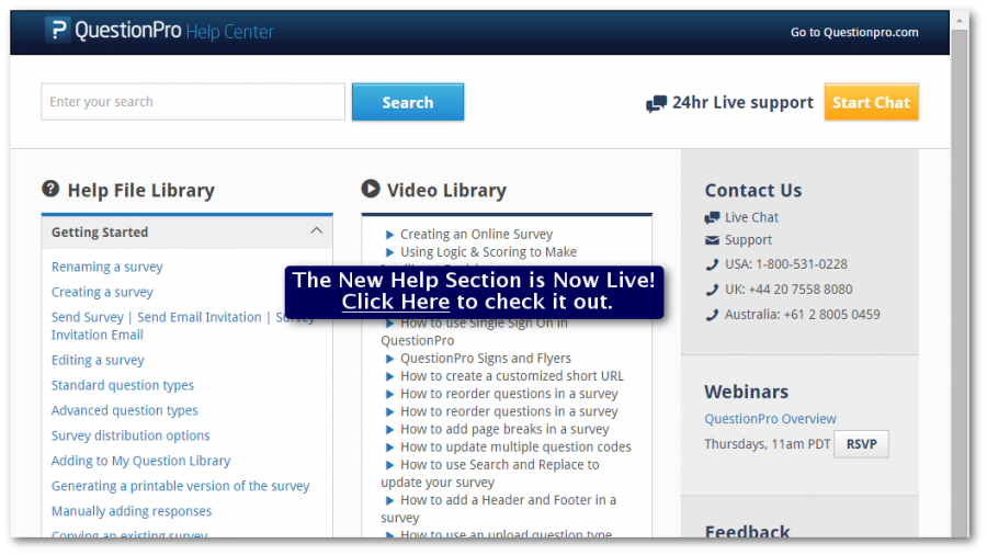 New QuestionPro Help Center Launched! | QuestionPro