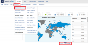 Map On Your Dashboard - Know Where Responses Are Coming From | QuestionPro