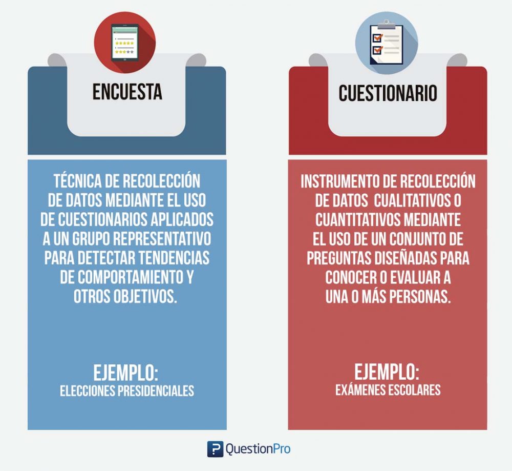 Cuestionario y Encuesta: ¿Cual es la diferencia?