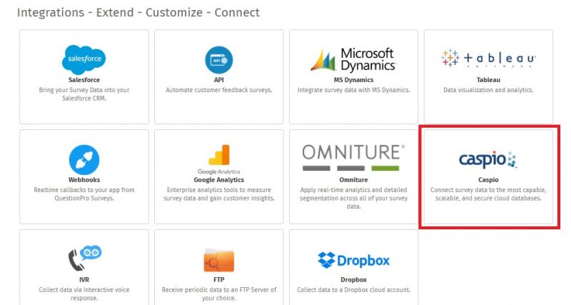 QuestionPro – Caspio Integration: Seamlessly sync your Online Survey ...