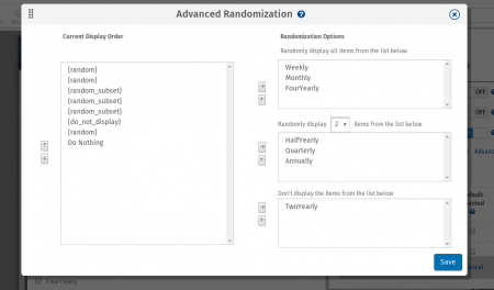 Updated Feature: Advanced Randomization | QuestionPro