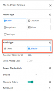 Feature Update: Bipolar Matrix Question Type | QuestionPro