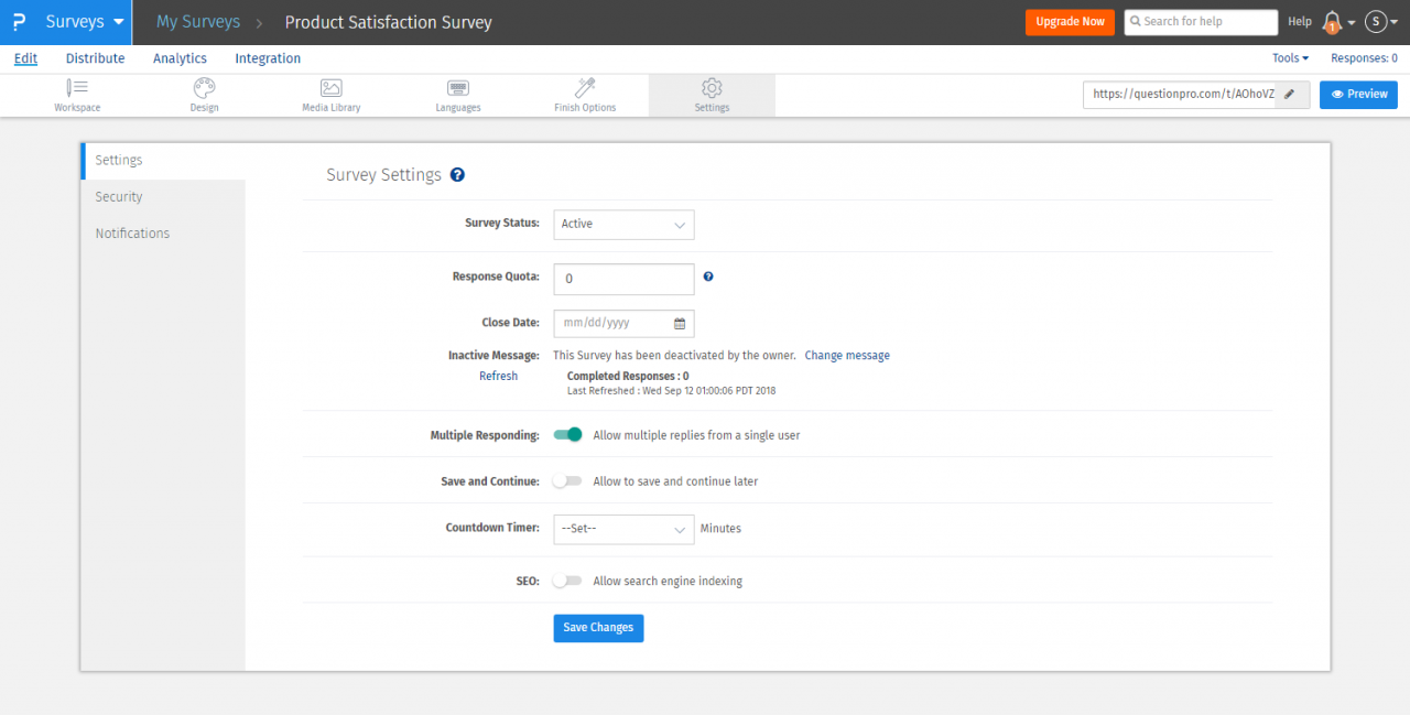 New Survey Navigation Menu Changes | QuestionPro