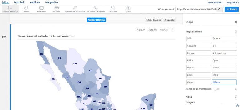 Pregunta de mapa- Características y cómo crearla