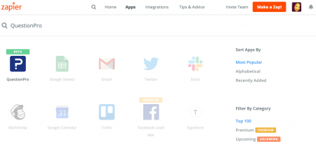Instantly connect QuestionPro with 1,000+ apps to automate your work ...