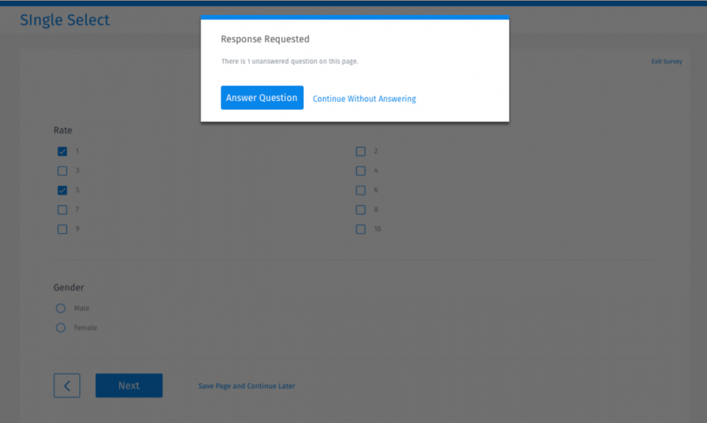 New feature: Get respondents to answer all your survey questions with a ...