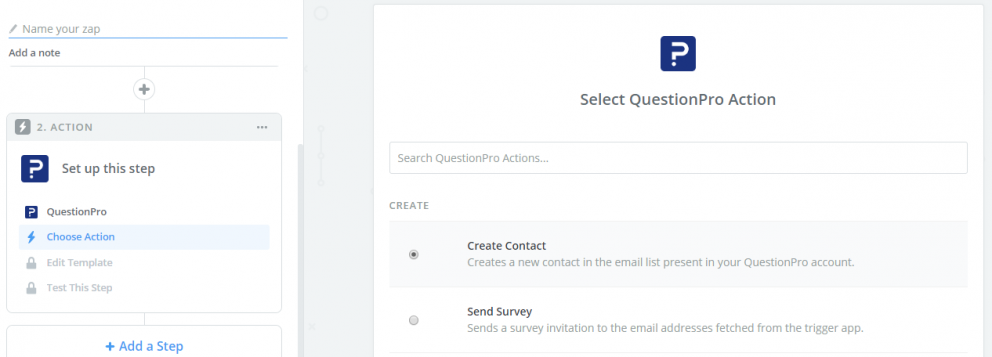 How To Set Survey Workflow Actions With The Zapier Integration Tool Questionpro