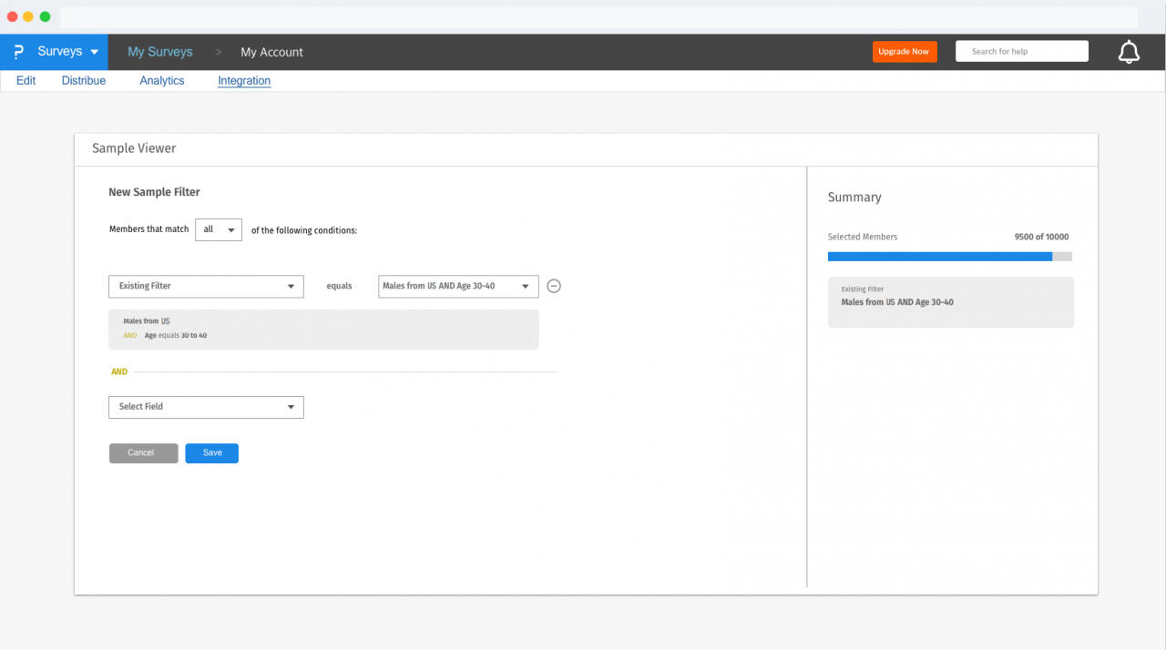 Communities Feature Update: Create Advanced Sample Filters | QuestionPro