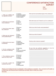 3 Excellent event satisfaction survey examples | QuestionPro