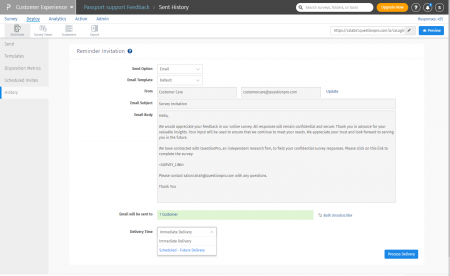 Feature update: QuestionPro CX now lets you schedule reminders ...