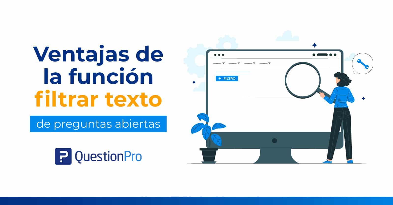 Ventajas de la función filtrar texto de preguntas abiertas