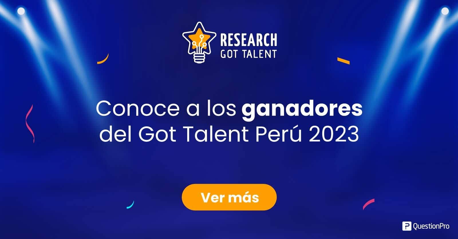 ¡Conoce a los ganadores del "Research Got Talent" Perú!