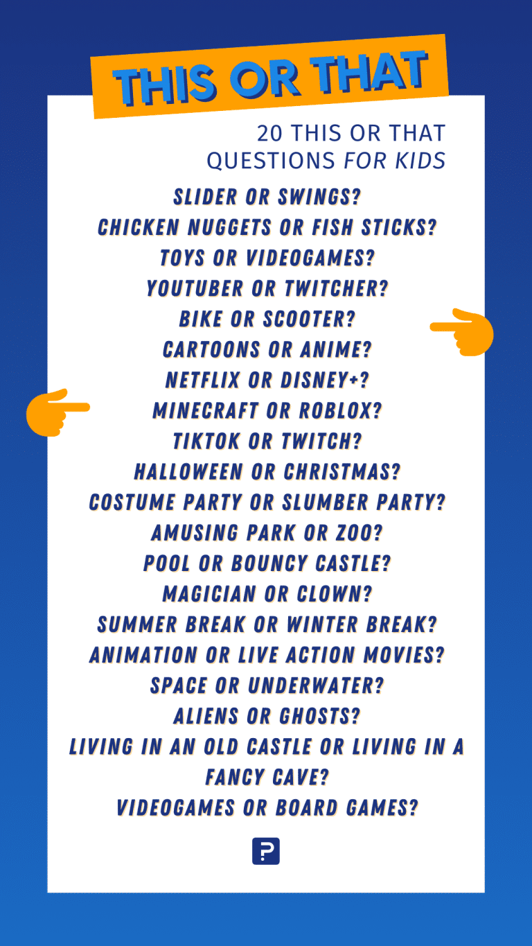 This or That Questions: How To Play + 200 Free Ideas