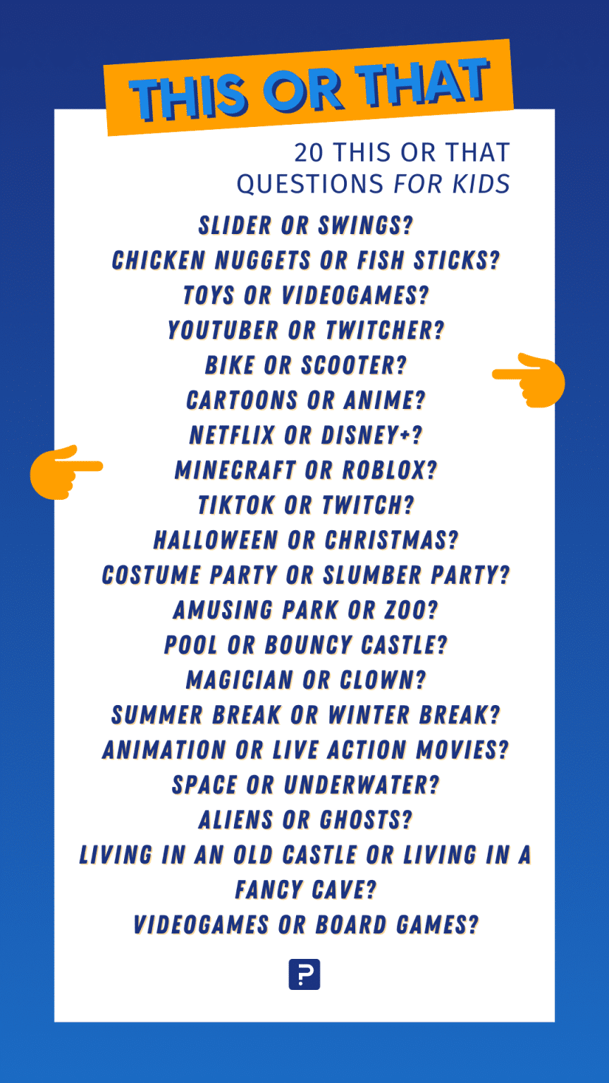 This or That Questions: How To Play + 200 Free Ideas