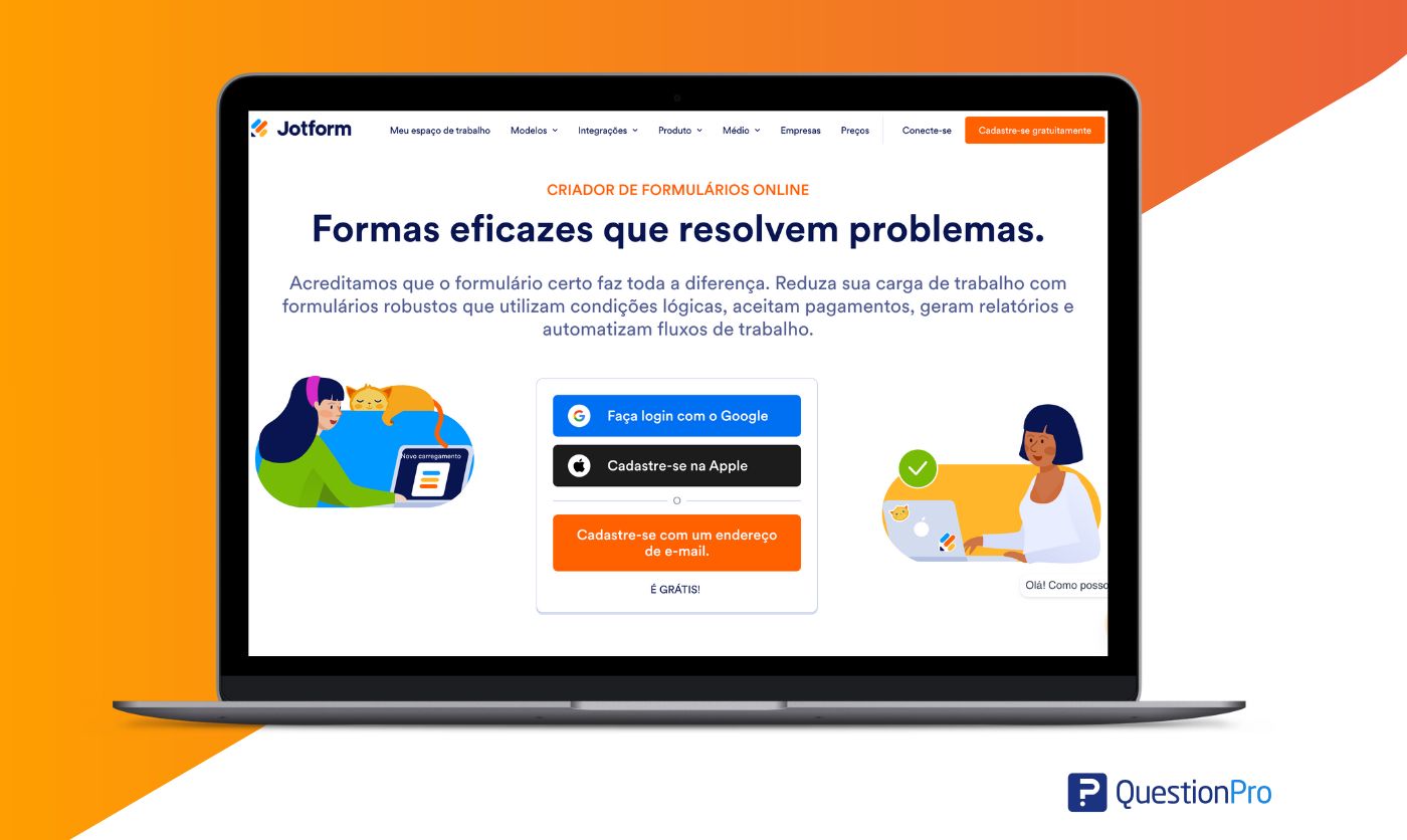 As melhores alternativas ao Google Forms em 2026 | QuestionPro