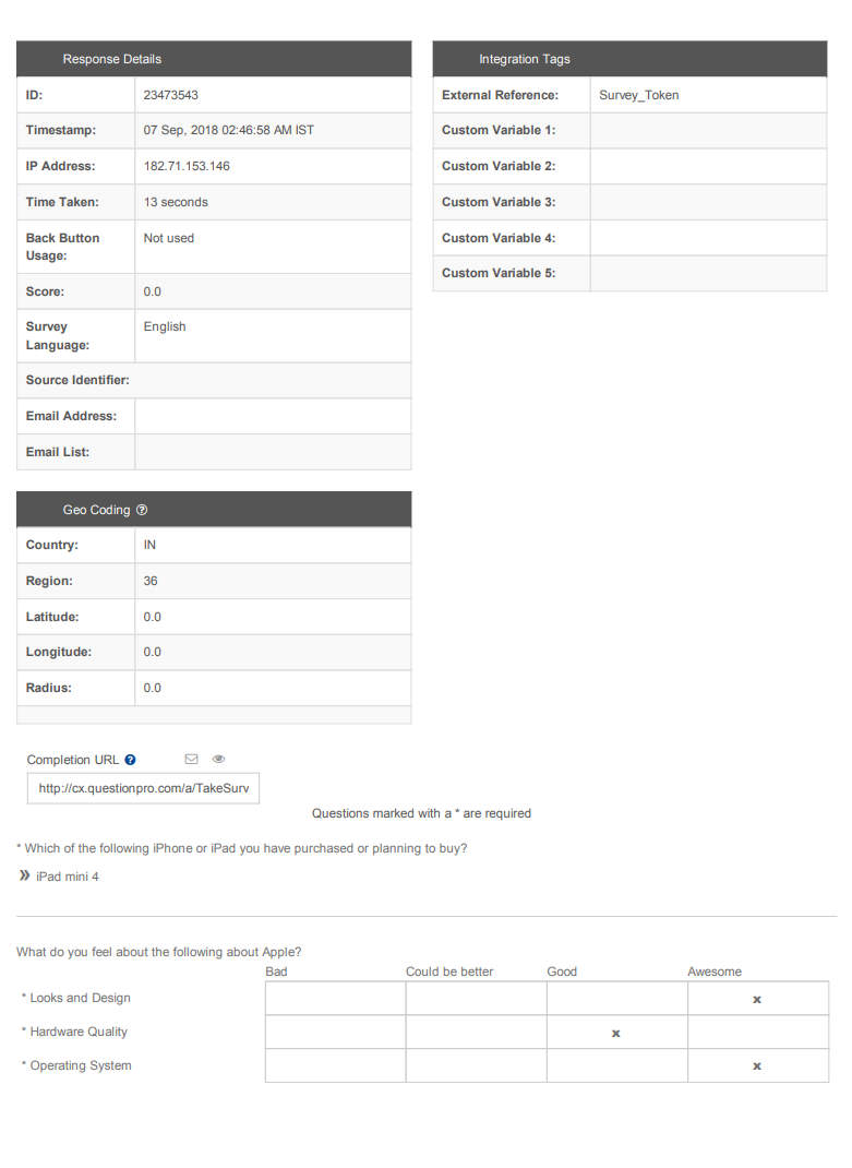 CX- Response Viewer - Manage Data | QuestionPro Knowledge Base