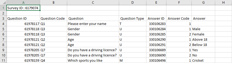 Customer Experience - SQL Export Data File | Flat File Format | QuestionPro Knowledge Base