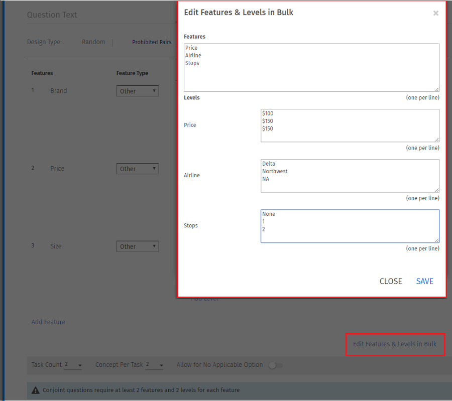 CX - Choice Based Conjoint Study - Discrete Choice | QuestionPro Knowledge Base
