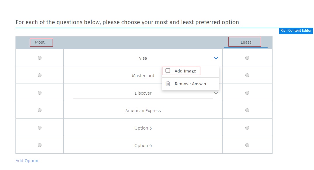 CX - Maximum difference scaling | Max-Diff | QuestionPro Knowledge Base