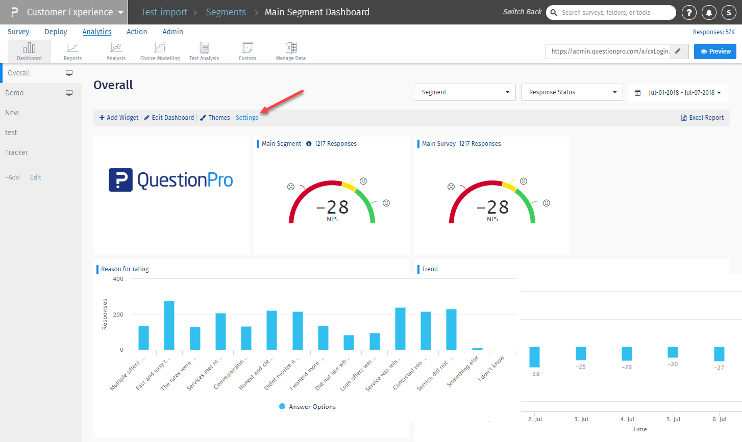 NPS Benchmark | QuestionPro Help Document