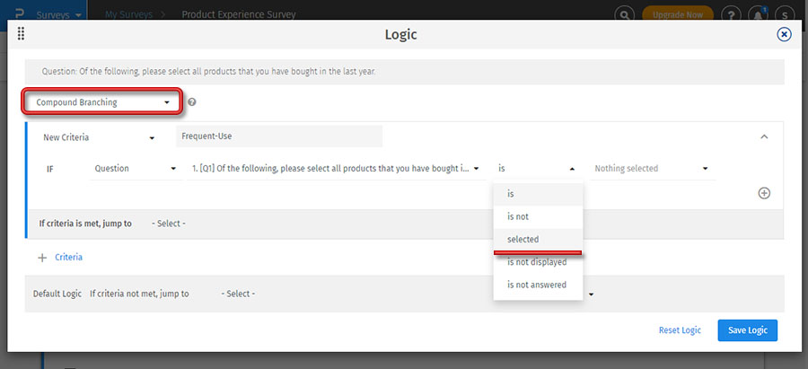 Selected N of M logic | QuestionPro Knowledge Base