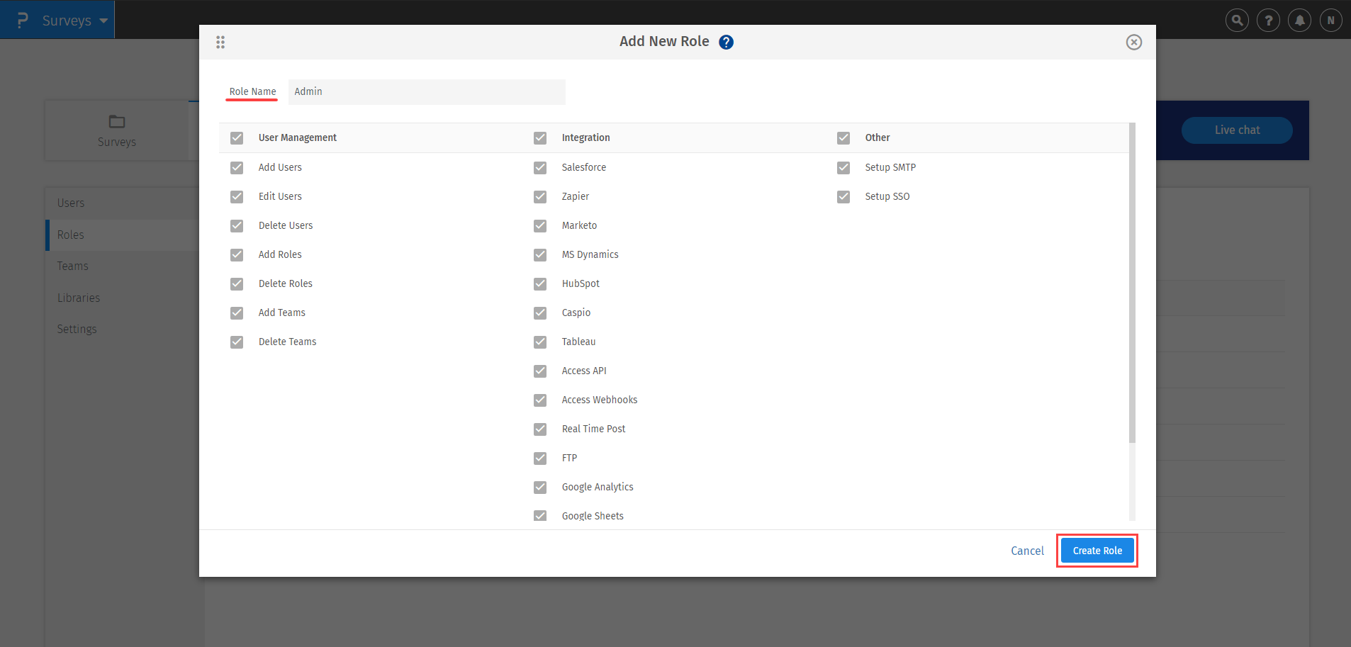 User Roles and Permissions | QuestionPro Help Document