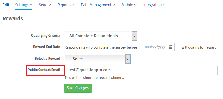 Offer Respondents Rewards | QuestionPro Survey Tools