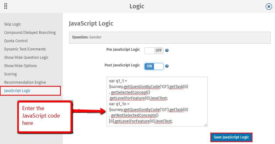 Conjoint Scripting | QuestionPro Knowledge Base