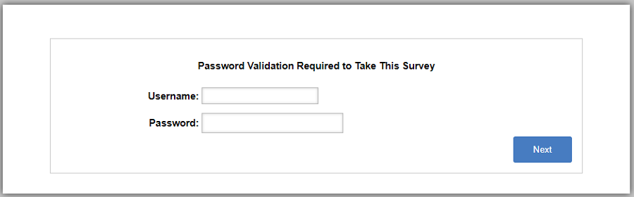 Username and password authentication | QuestionPro Help Document