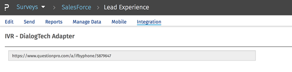 QuestionPro - DialogTech Integrations | QuestionPro Help Document