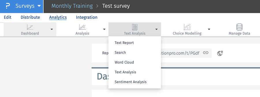Analyzing Open Ended Text Data Questionpro Help Document