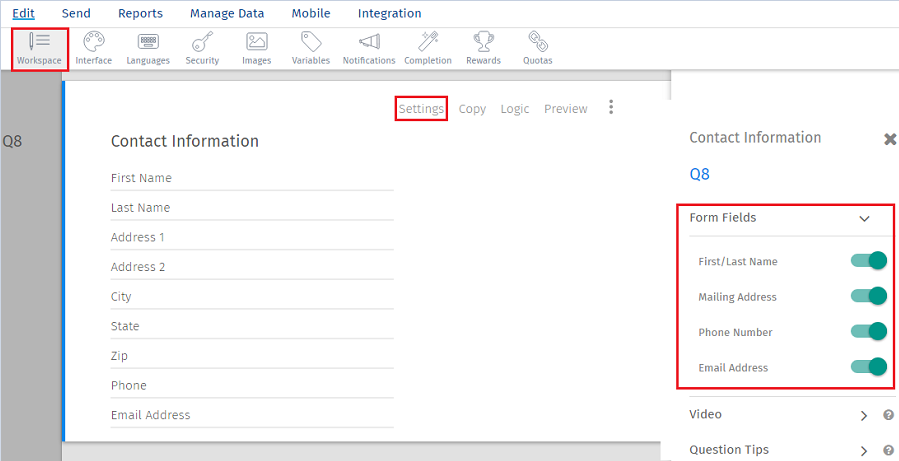 Form Fields | QuestionPro Help Document