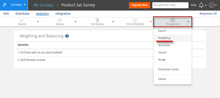 Weighting - Eliminating Sample Bias | QuestionPro Help Document