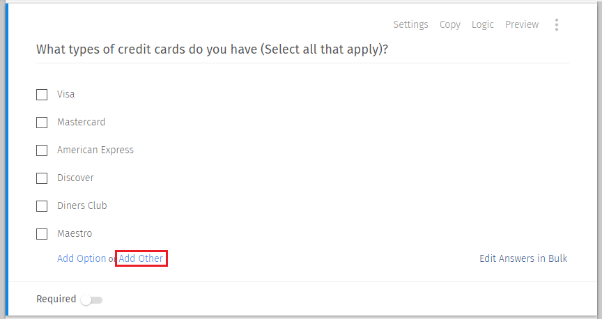 Multiple Choice Select Many Questionpro Help Document