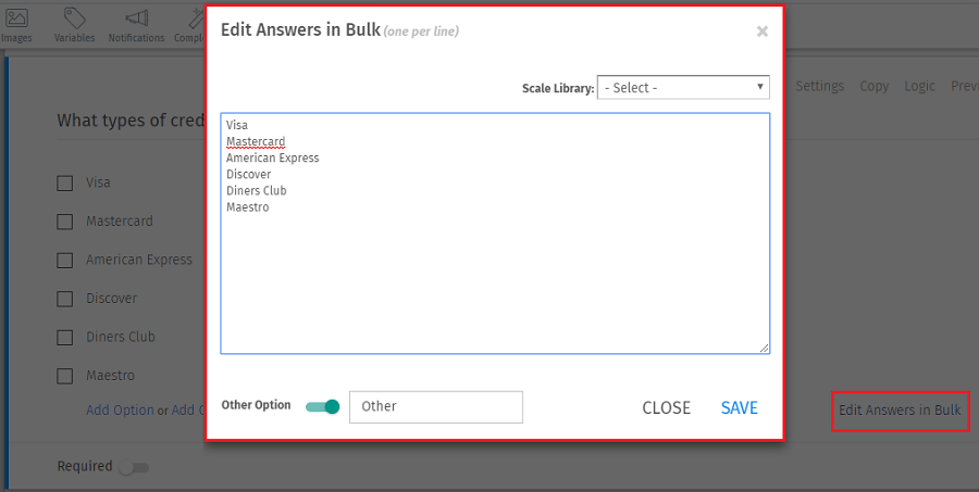 Multiple choice: select many | QuestionPro Help Document