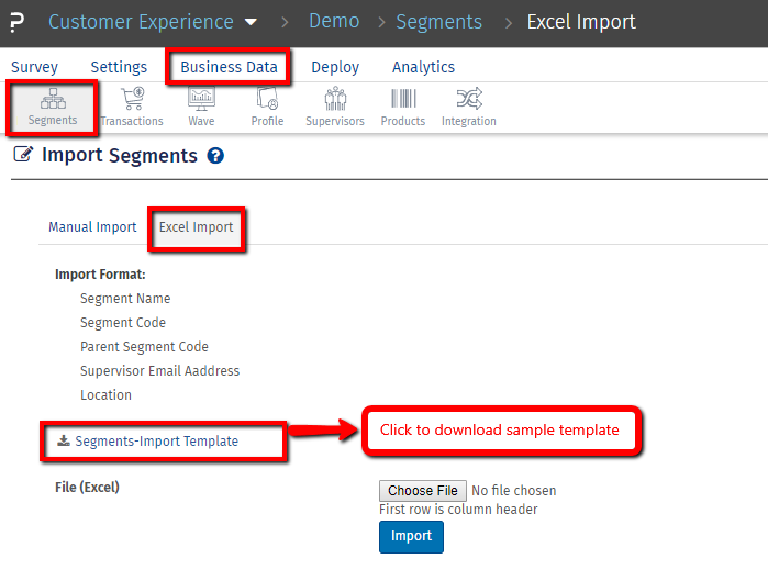 CX - Import/Add Segments | QuestionPro Help Document