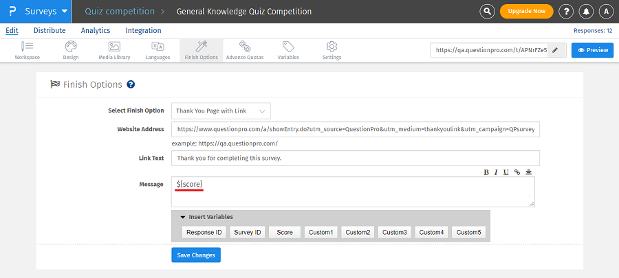Scoring logic | QuestionPro Knowledge Base