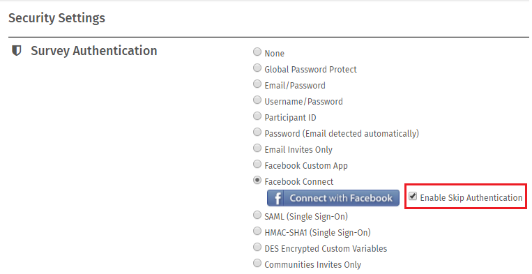 Setting Up Facebook Authentication For A Survey Questionpro Help Document