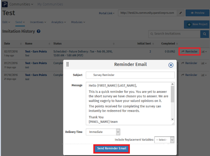 Send Reminders | Schedule Reminders | Resend to Non-Respondents - How ...