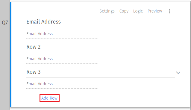 Text question- Email address | QuestionPro Help Document