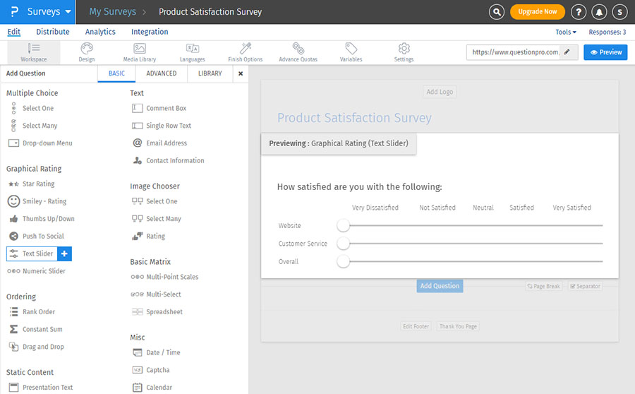 Text Slider | QuestionPro Knowledge Base