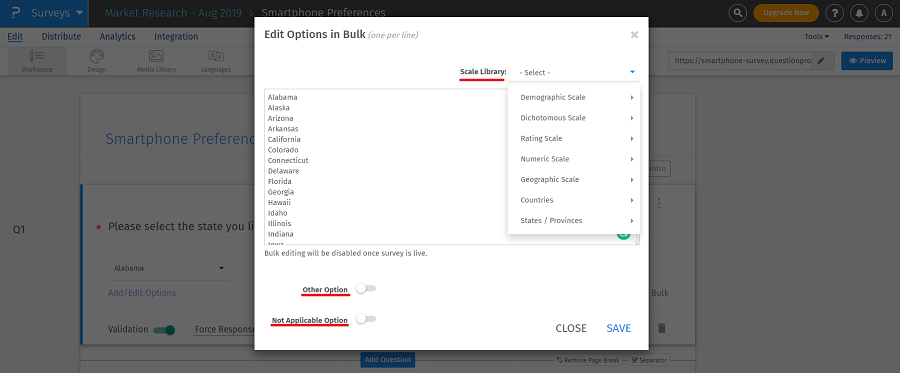 Lookup table question | QuestionPro Help Document