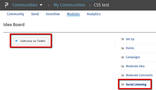 Communities - Idea Board Twitter Integration | QuestionPro Knowledge Base