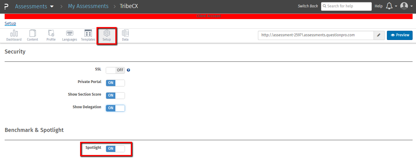 Assessment - Spotlight Report | QuestionPro Help Document