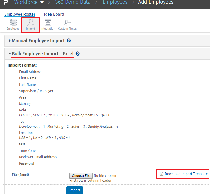 Add Employees Bulk Import - Workforce | QuestionPro Help Document