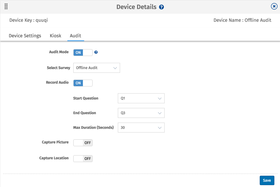 Field and Device Audit | QuestionPro