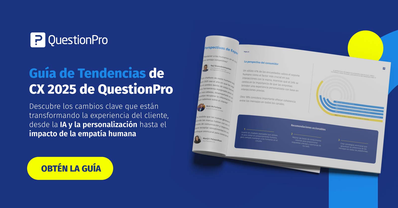 Ebook: Guía QuestionPro de Tendencias CX para 2025
