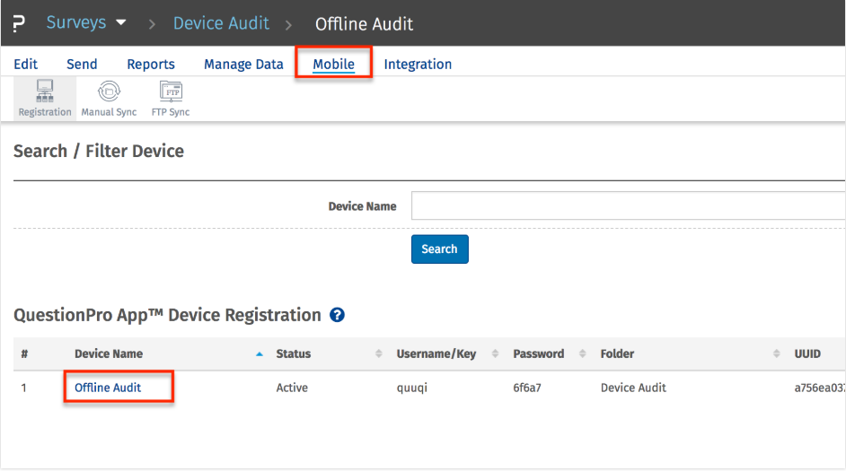 Field and Device Audit | QuestionPro