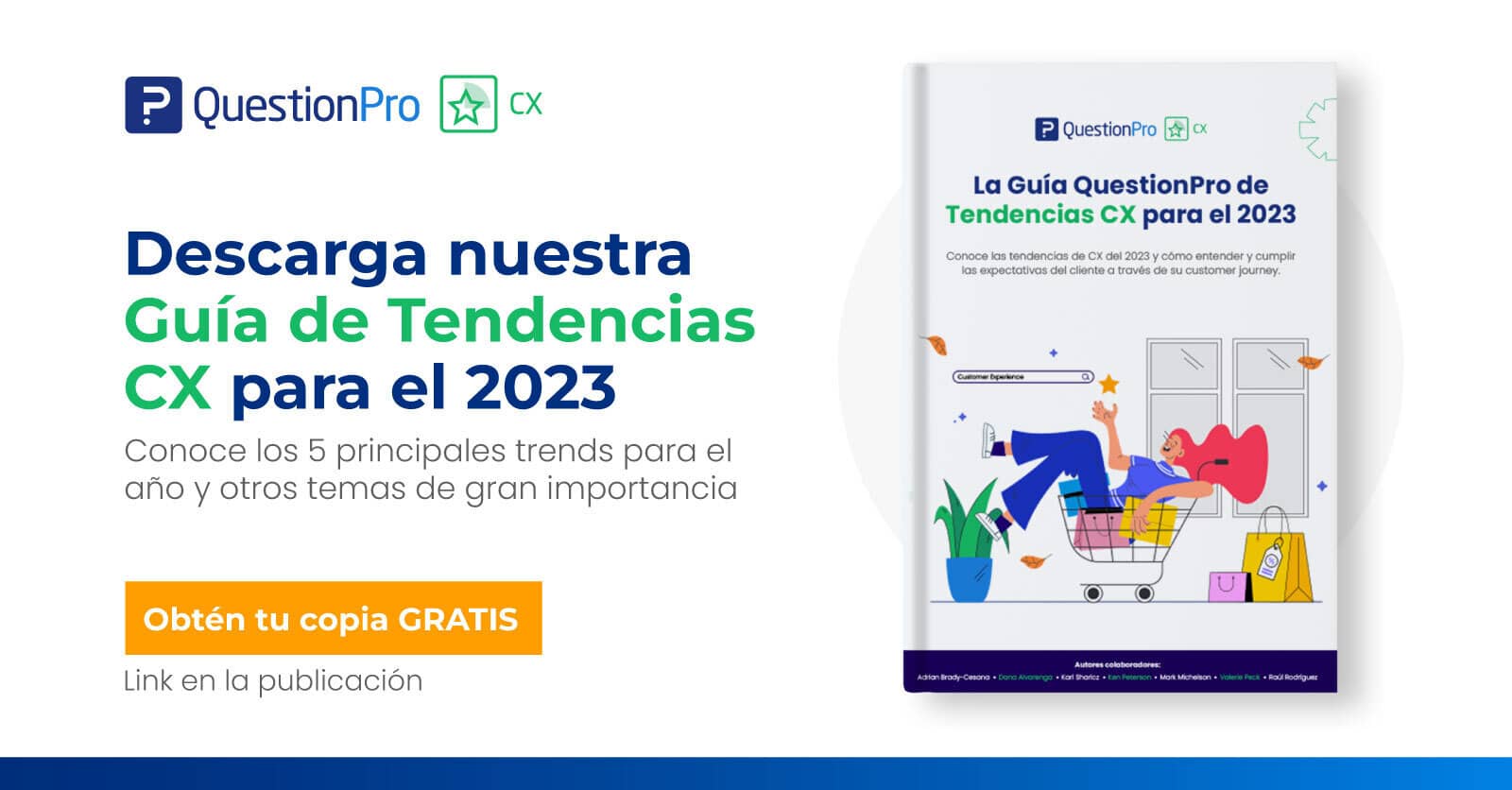 Ebook de Tendencias CX 2023 de QuestionPro